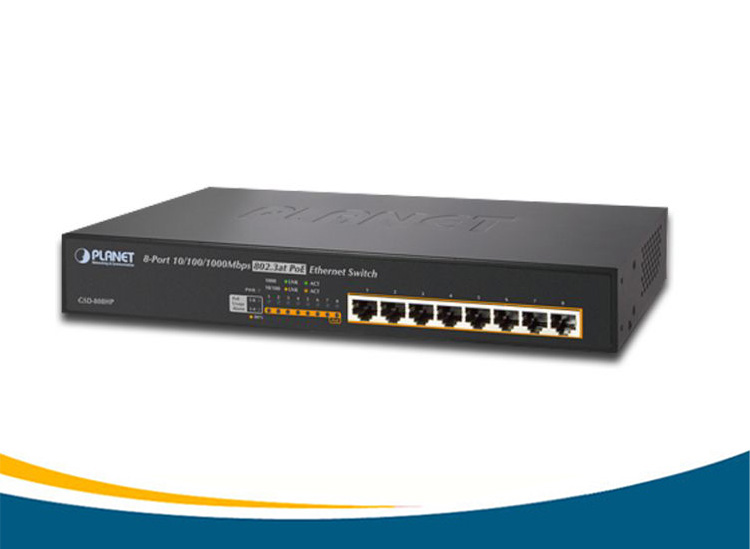 Switch Planet PoE GSD-808HP 8 Port 10/100/1000BASE-T