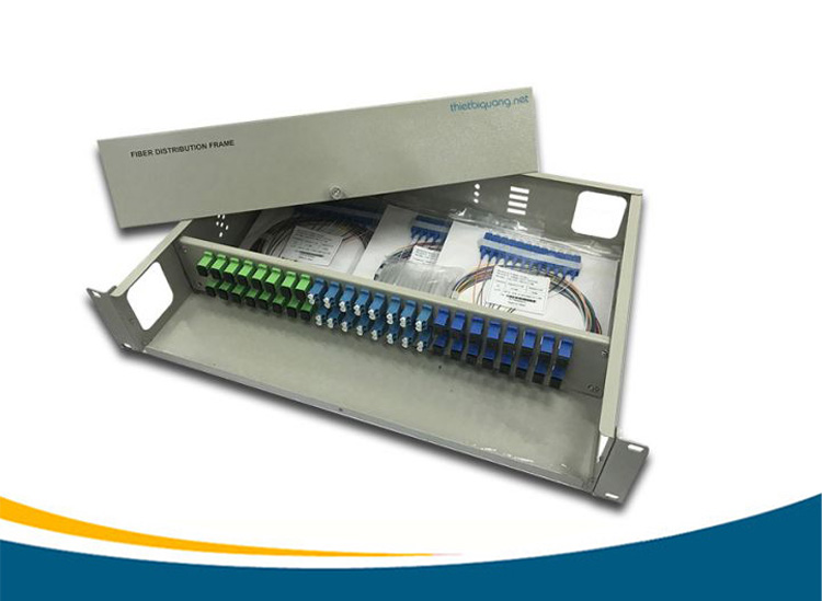 Hộp phối quang ODF 48FO trong nhà lắp rack